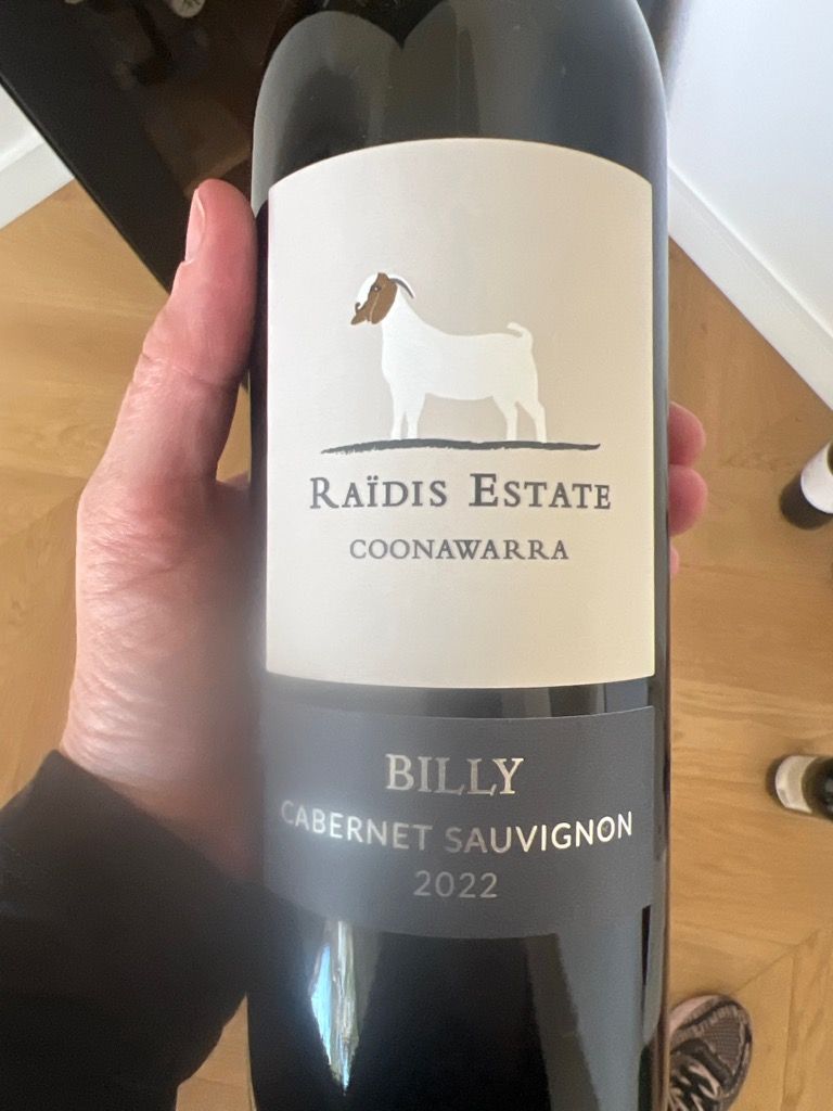 2022 Raidis Estate Cabernet Sauvignon Billy, Australia, South Australia ...