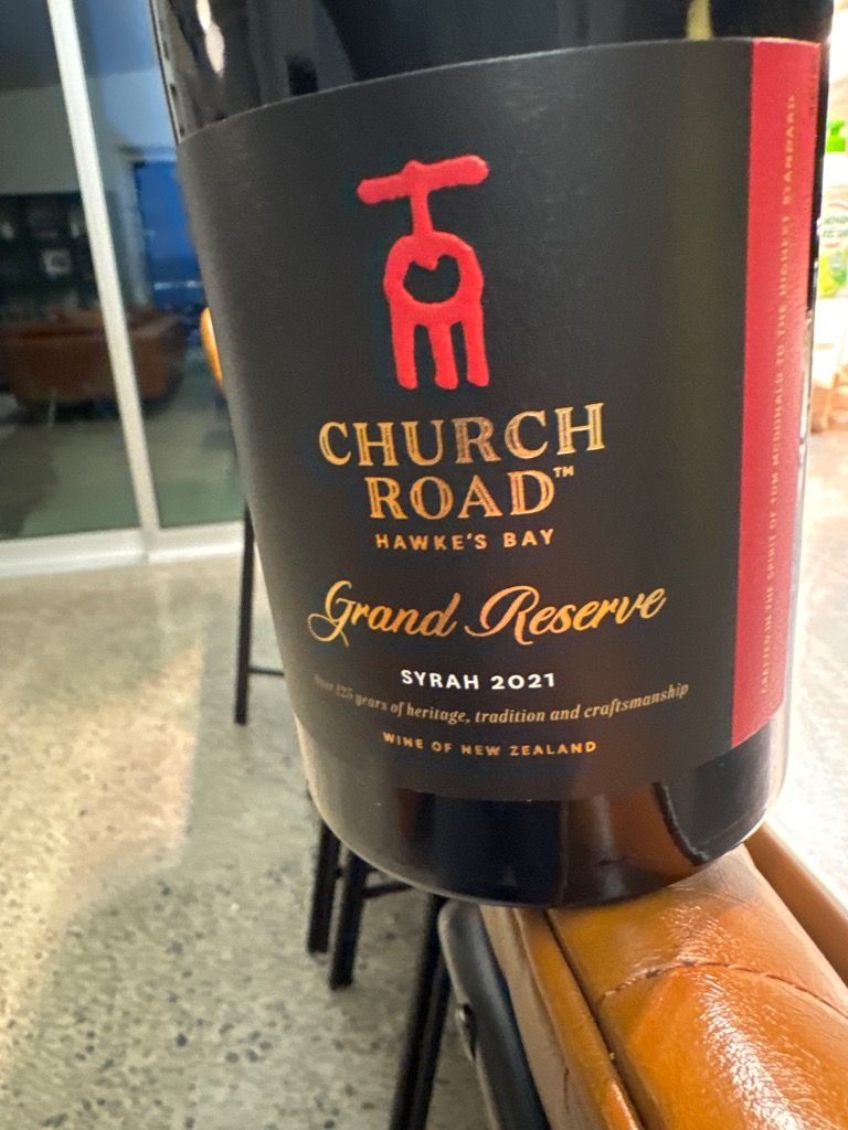 2021 Church Road Syrah Grand Reserve Hawke's Bay, New Zealand, North ...