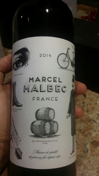 2014 S.A.R.L. Le Cèdre Diffusion Comté Tolosan Marcel Malbec, France ...