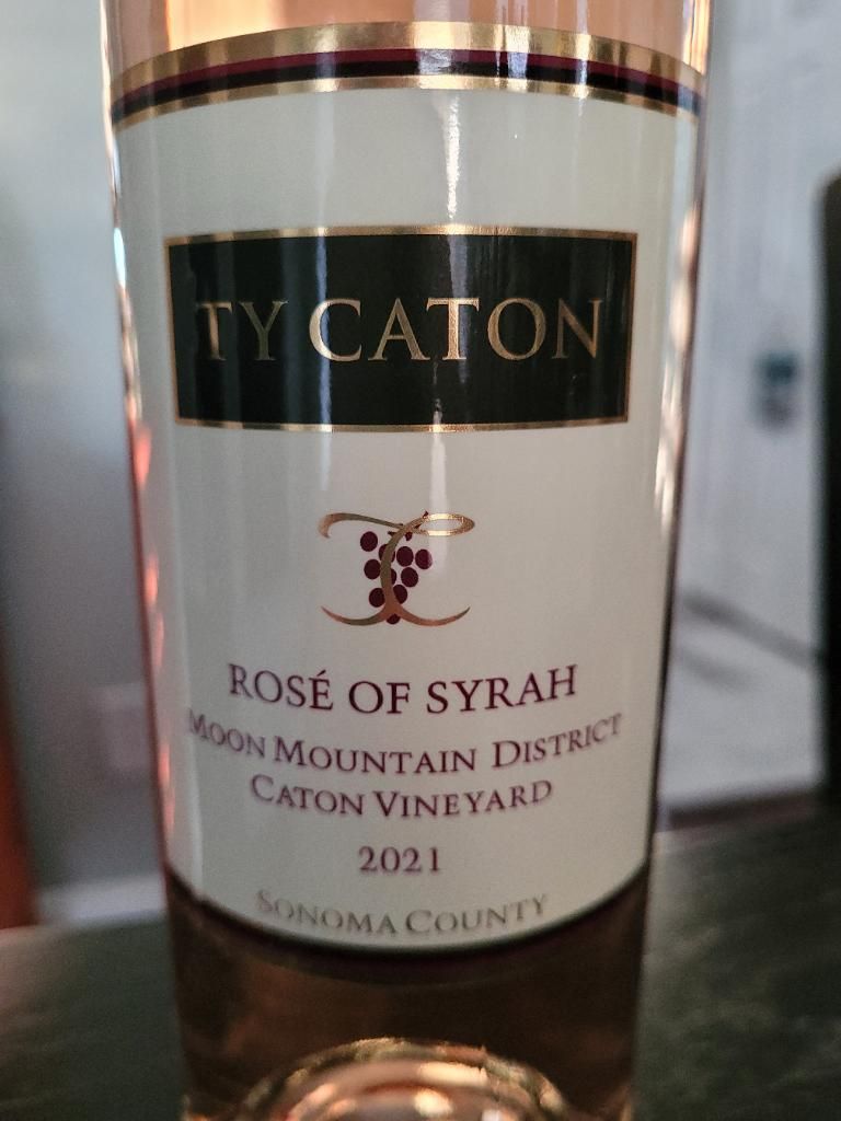 2022 Ty Caton Syrah Rosé, USA, California, Sonoma County, Moon Mountain ...