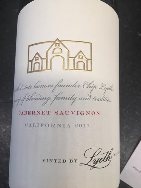 2017 Lyeth Cabernet Sauvignon, USA, California - CellarTracker