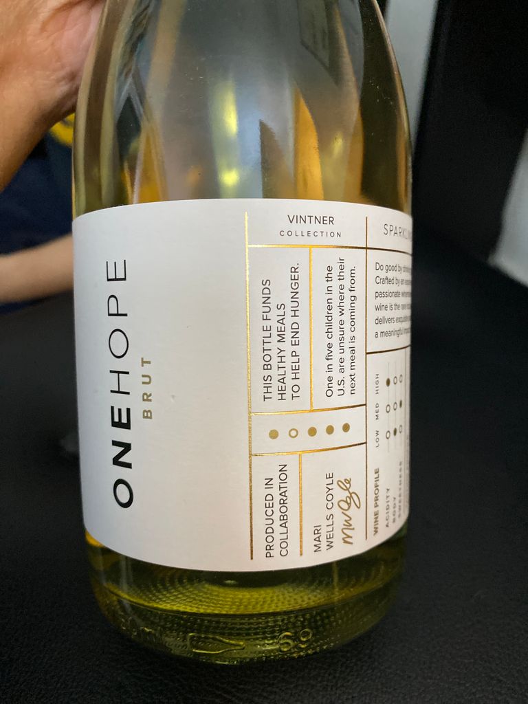 NV One Hope Reserve Sparkling Brut, USA, California, North Coast ...