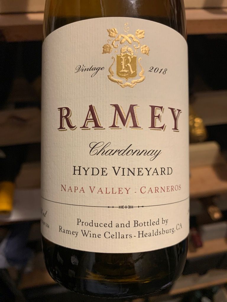 2018 Ramey Chardonnay Hyde Vineyard, USA, California, Napa / Sonoma ...