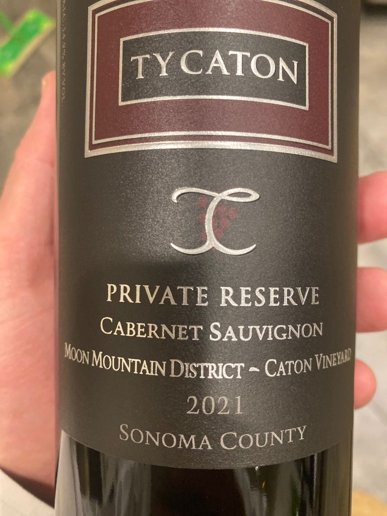 2022 Ty Caton Cabernet Sauvignon Private Reserve Caton Vineyard, USA ...