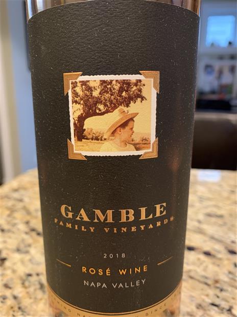 2018 Gamble Family Vineyards Cabernet Sauvignon Rosé, USA, California ...
