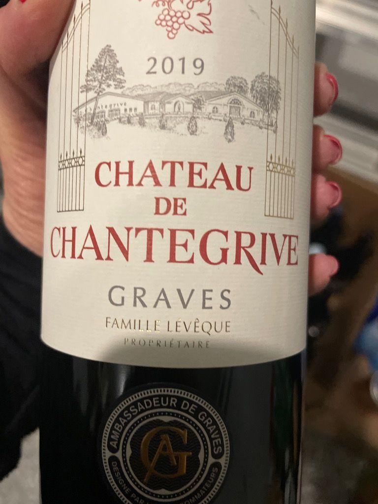 2019 Château de Chantegrive Henri Leveque Edition, France, Bordeaux ...