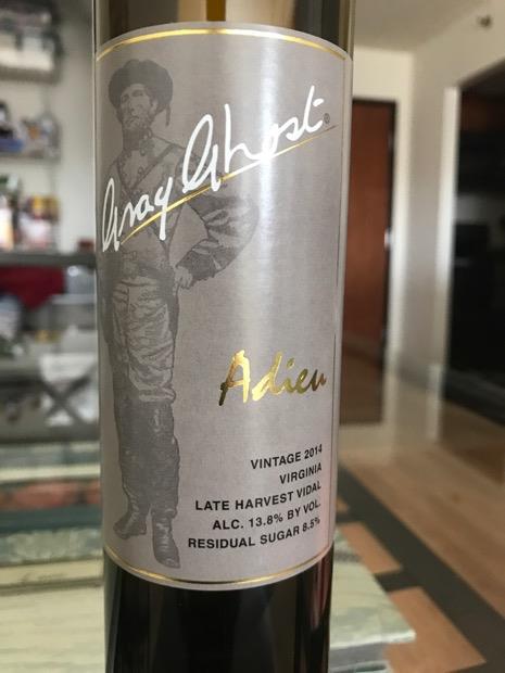 2014 Gray Ghost Vidal Adieu, USA, Virginia - CellarTracker