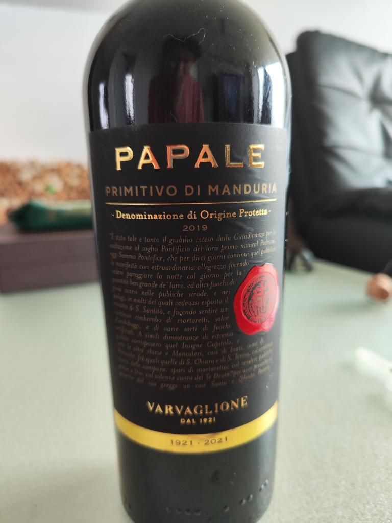 2021 Varvaglione Primitivo di Manduria "Papale", Italy, Puglia ...