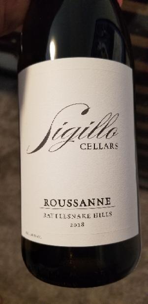 2018 Sigillo Cellars Roussanne Bosma, USA, Washington, Columbia Valley ...
