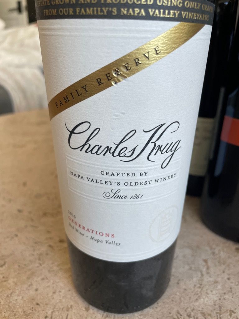 2013 Charles Krug Winery (Peter Mondavi Family) Cabernet Sauvignon ...