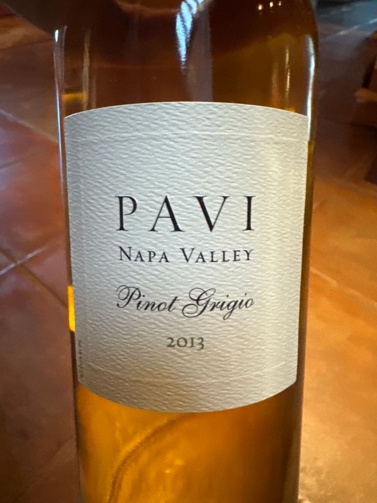 2013 Pavi Pinot Grigio, USA, California, Napa Valley - CellarTracker