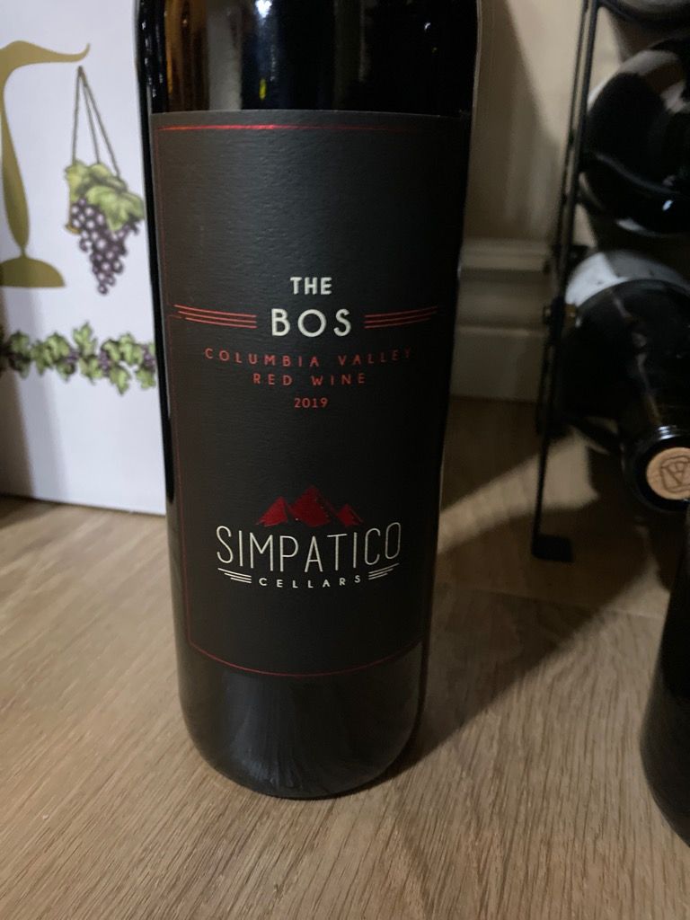 2019 Simpatico Cellars The Bos, USA, Washington, Columbia Valley ...