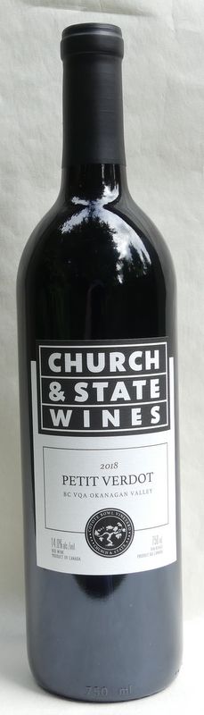 2019 Church & State Wines Petit Verdot Coyote Bowl Vineyard, Canada ...