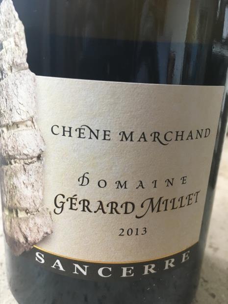 2015 Domaine Gérard Millet Sancerre Chêne Marchand, France, Loire ...