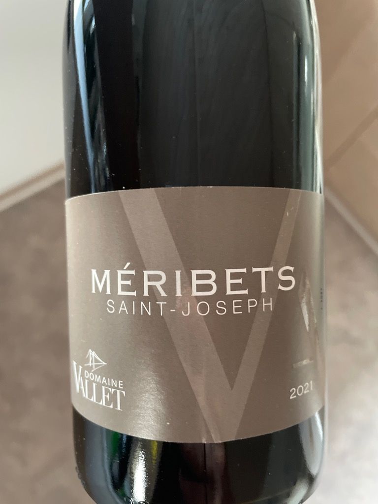 2021 Domaine Vallet St. Joseph Meribets, France, Rhône, Northern Rhône ...