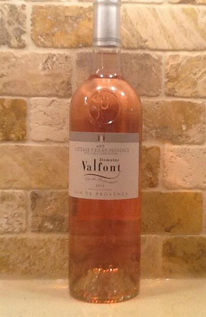 2013 Domaine Valfont Coteaux d'Aix-en-Provence Rosé, France, Provence ...