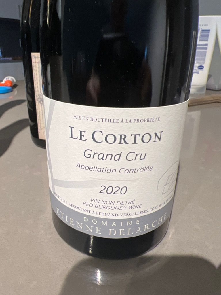 2020 Domaine Etienne Delarche Corton-Le Corton, France, Burgundy, Côte ...