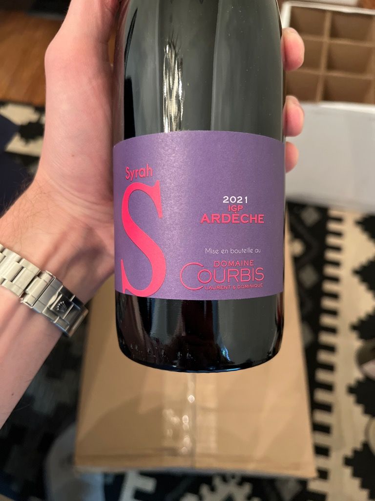 2021 Domaine Courbis Syrah Ardèche, France, Rhône, Northern Rhône ...