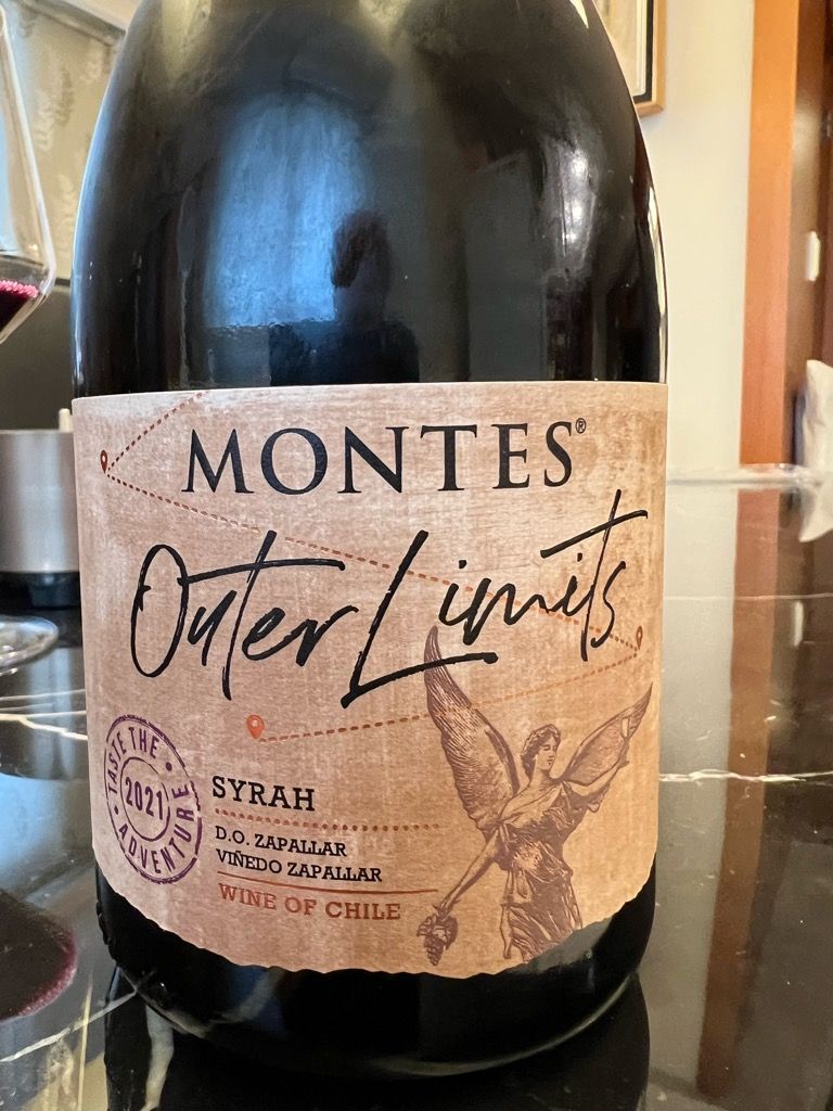 2021 Montes Syrah Outer Limits, Chile, Aconcagua Valley, Zapallar ...
