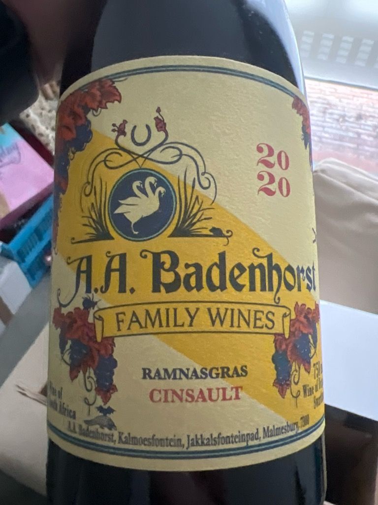 2021 Badenhorst Family Wines Cinsault A.A. Badenhorst Red Blend, South ...
