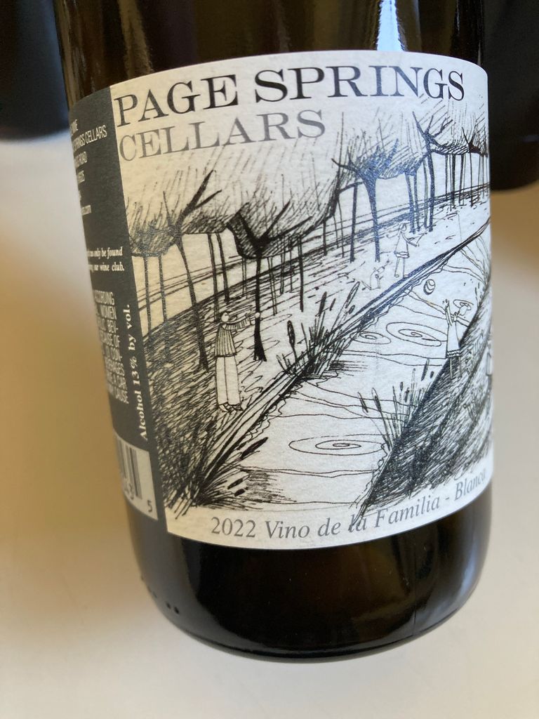 2023 Page Springs Cellars Malvasia Bianca Vino de la Familia Blanca ...