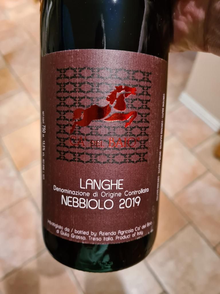 2019 Ca' del Baio Langhe Nebbiolo, Italy, Piedmont, Langhe, Langhe DOC - CellarTracker