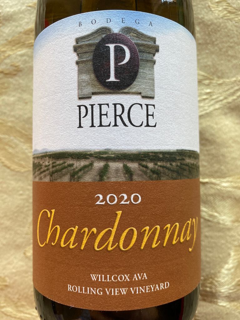 2022 Bodega Pierce Chardonnay Rolling View Vineyard, USA, Arizona ...