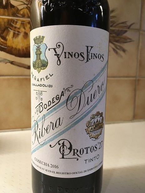 2016 Bodegas Protos Ribera del Duero Protos 27, Spain, Castilla y León ...