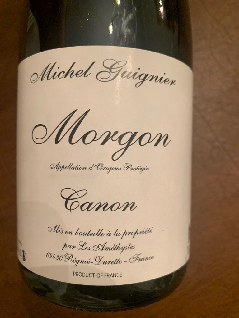 2020 Michel Guignier Morgon Canon, France, Burgundy, Beaujolais, Morgon - CellarTracker