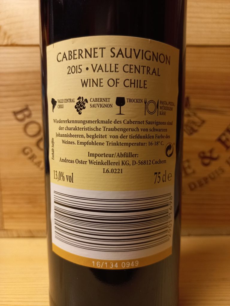 2014 Valmaduro Cabernet Sauvignon, Chile, Central Valley - CellarTracker