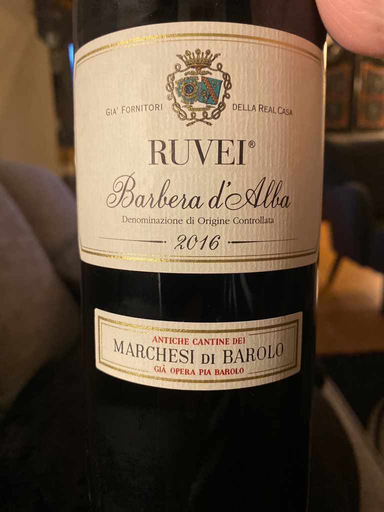 2016 Marchesi di Barolo Barbera d'Alba Ruvei, Italy, Piedmont, Alba ...