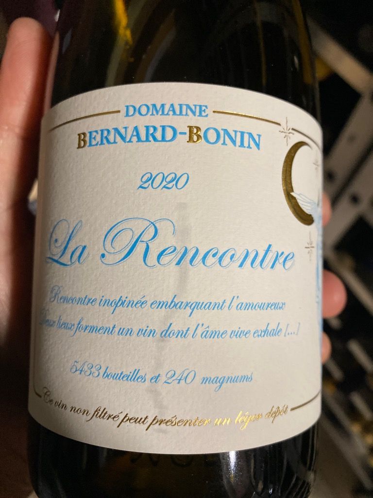 2020 Domaine Bernard-Bonin Meursault La Rencontre, France, Burgundy ...
