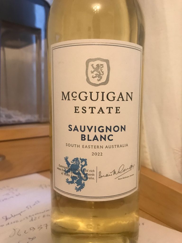 2022 McGuigan Sauvignon Blanc McGuigan Estate Sauvignon Blanc Brian ...
