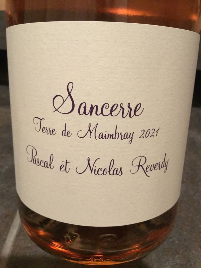 2021 Pascal & Nicolas Reverdy Sancerre Rouge Terre de Maimbray, France ...