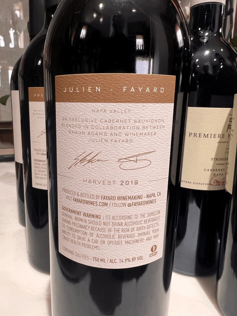2021 Julien Fayard Cabernet Sauvignon Shaun Adams Edition, USA, California, Napa Valley ...
