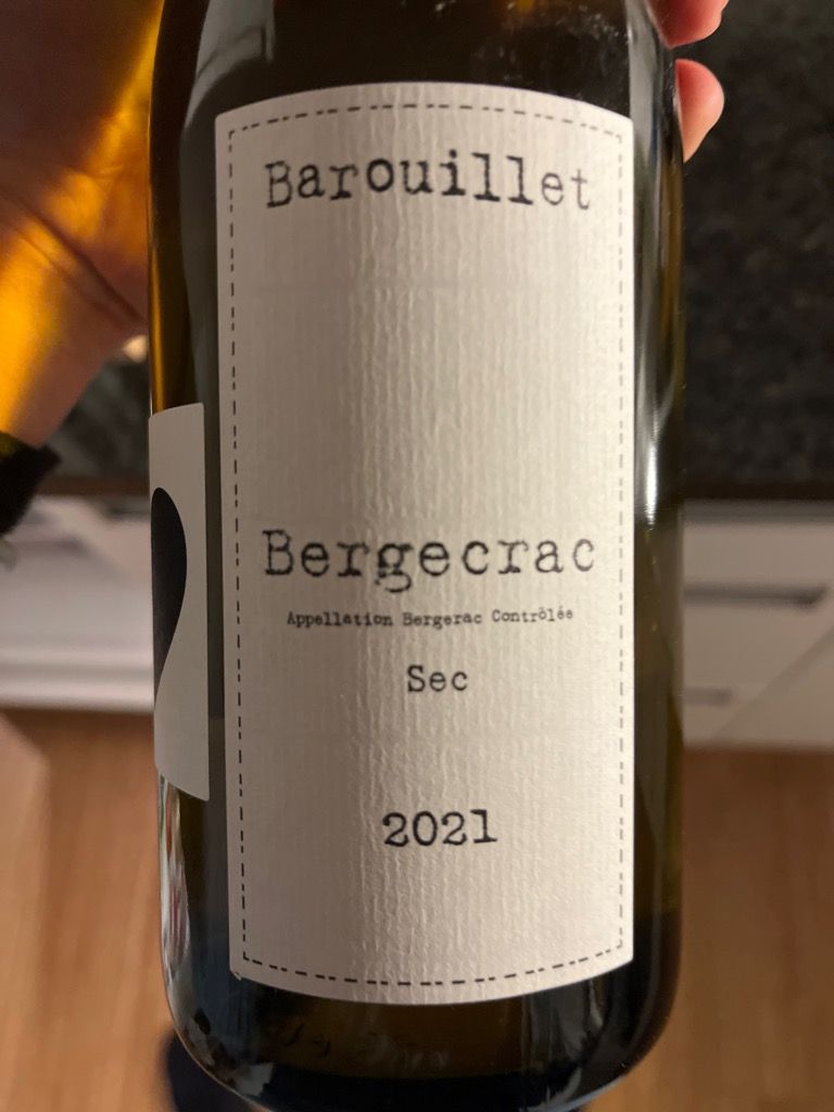2021 Château Barouillet Bergerac Sec Bergecrac, France, Southwest ...