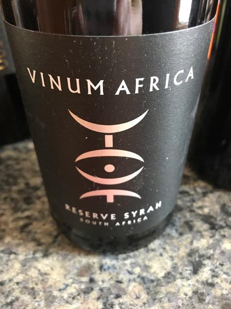 2016 The Winery of Good Hope Syrah Reserve Vinum Africa, South Africa ...