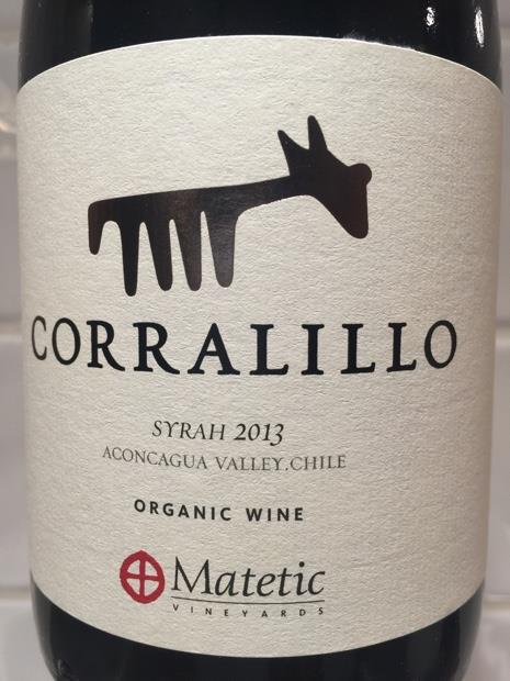 2013 Matetic Vineyards Syrah Corralillo, Chile, San Antonio Valley ...