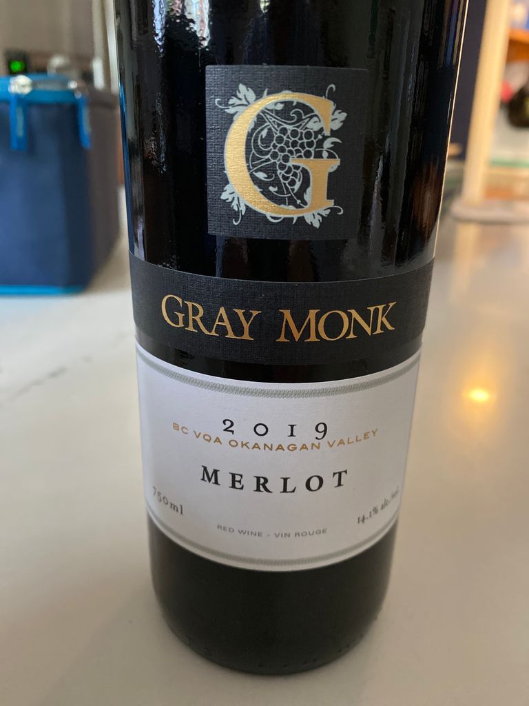 2020 Gray Monk Estate Winery Merlot, Canada, British Columbia, Okanagan ...