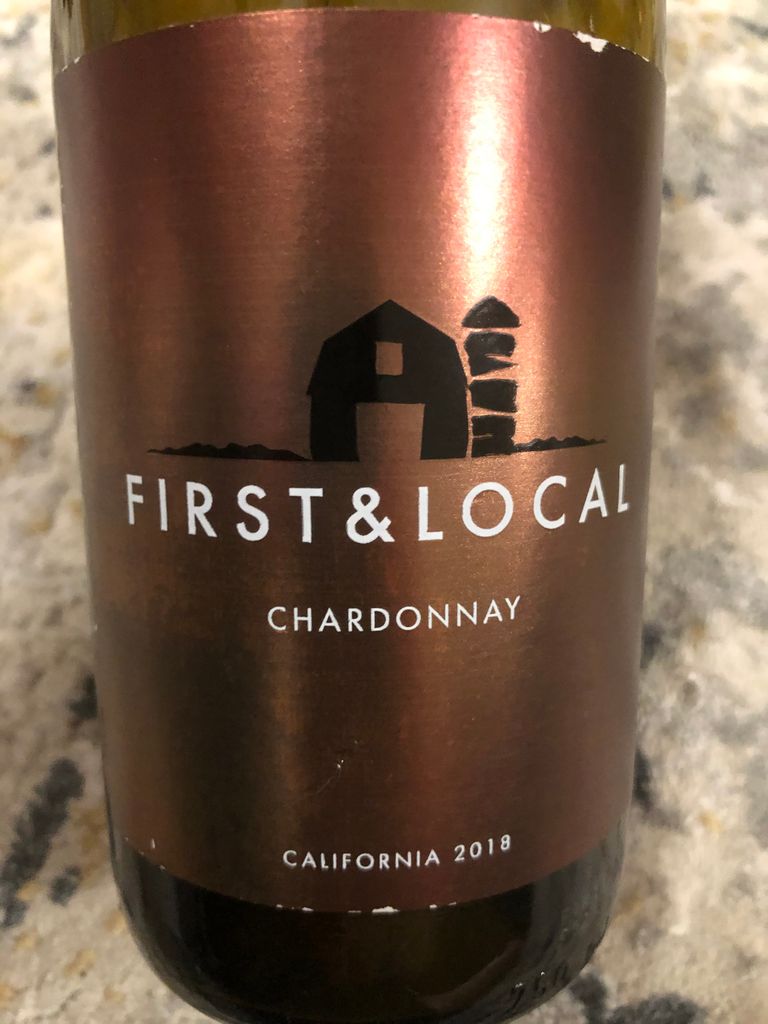 2018 First & Local Chardonnay, USA, California - CellarTracker