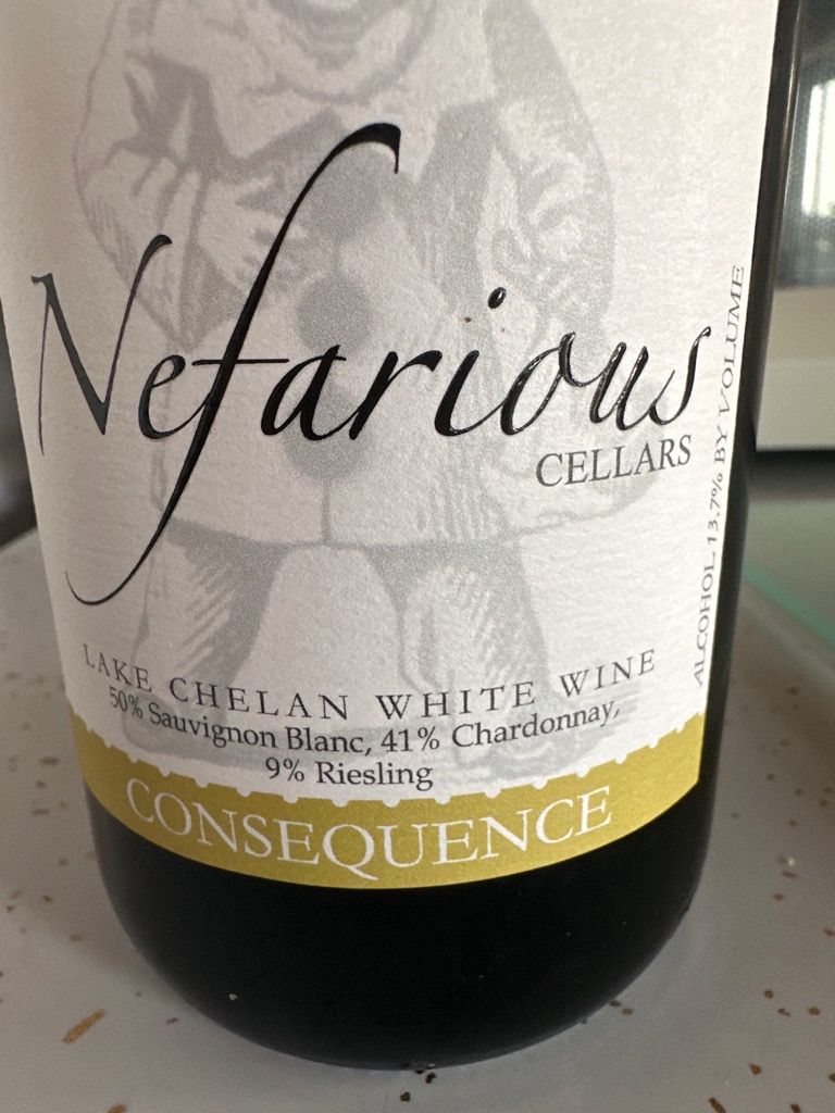 2022 Nefarious Cellars Consequence, USA, Washington - CellarTracker