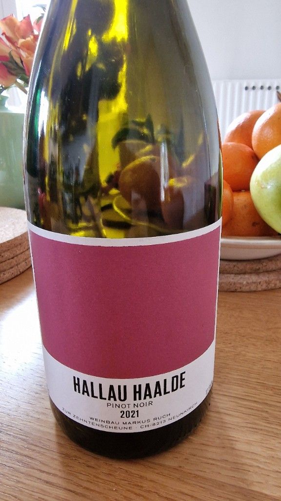 2021 Weinbau Markus Ruch Pinot Noir Hallau Haalde, Switzerland, Eastern ...