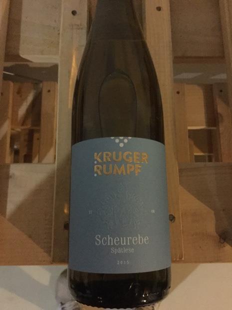 2016 Kruger-Rumpf Scheurebe Spätlese, Germany, Nahe - CellarTracker