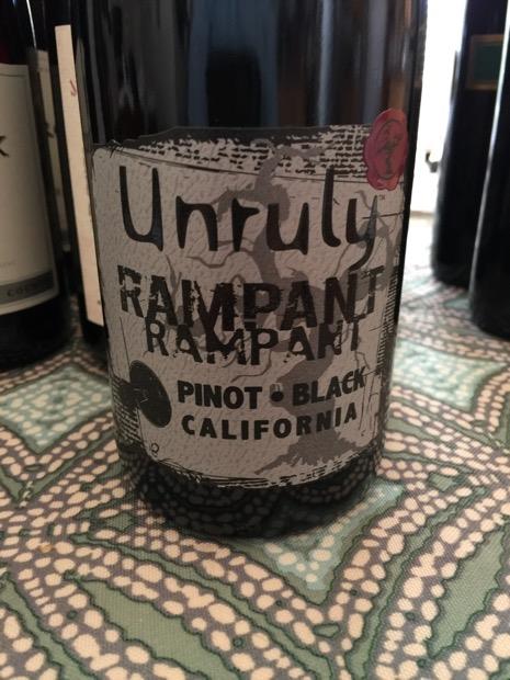 2013 Unruly Wine Cellars Rampant Black Pinot, USA, California ...