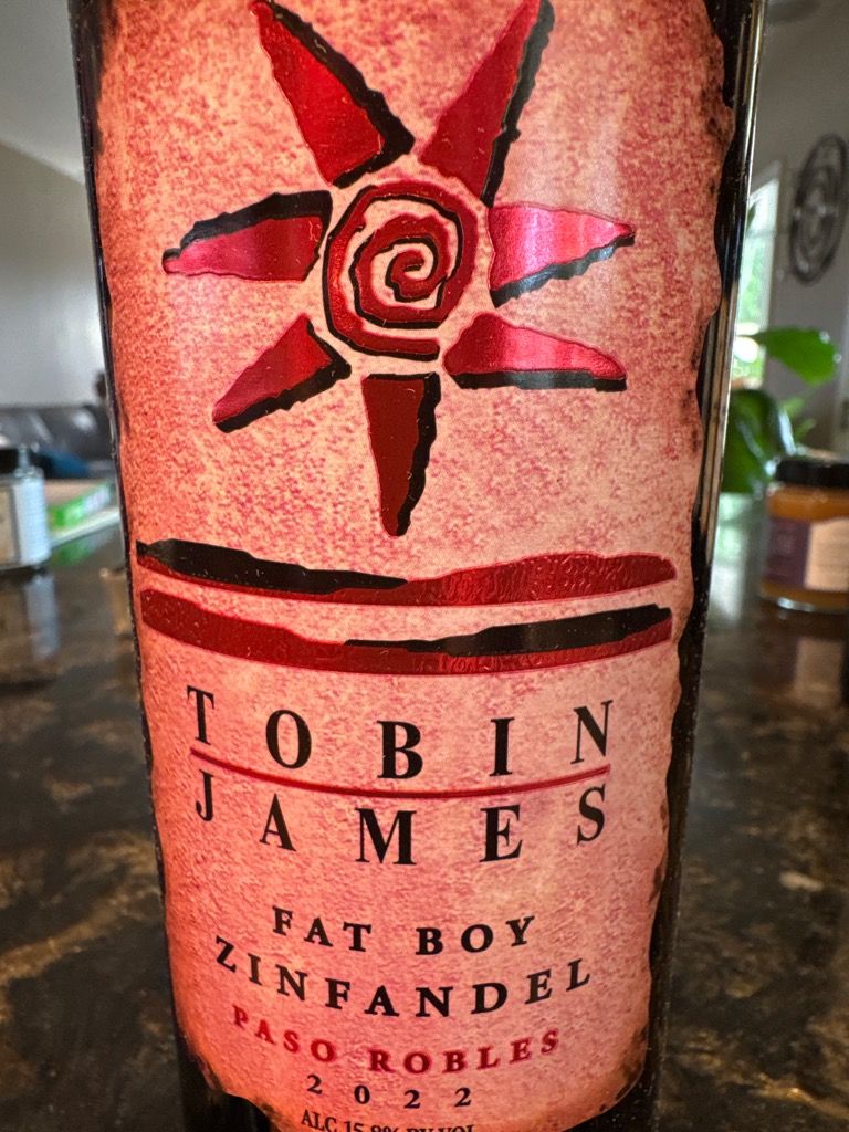 2022 Tobin James Zinfandel Fat Boy, USA, California, Central Coast ...
