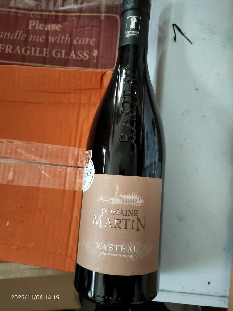2018 Domaine Martin Rasteau, France, Rhône, Southern Rhône, Rasteau ...