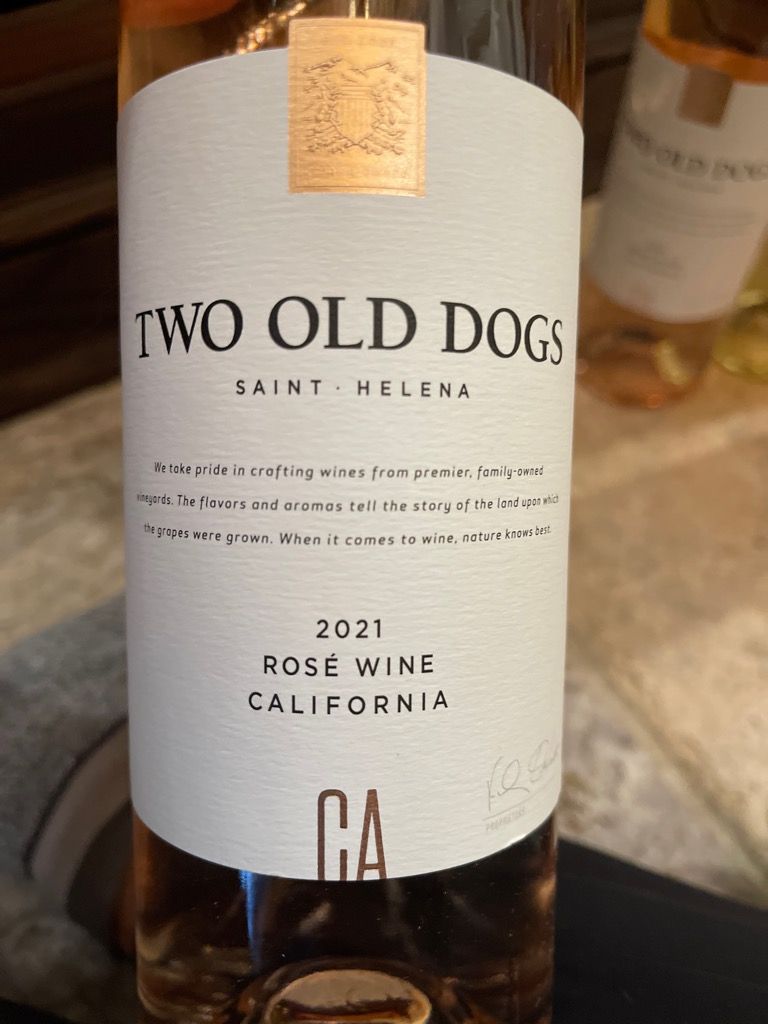 2021 Two Old Dogs Rosé, USA, California, Napa Valley - CellarTracker
