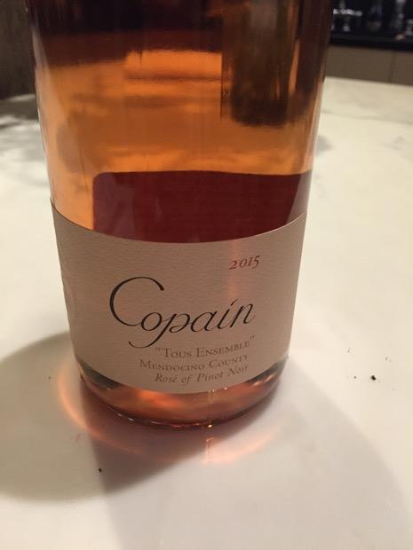 2015 Copain Pinot Noir Tous Ensemble Rosé, USA, California, North Coast ...