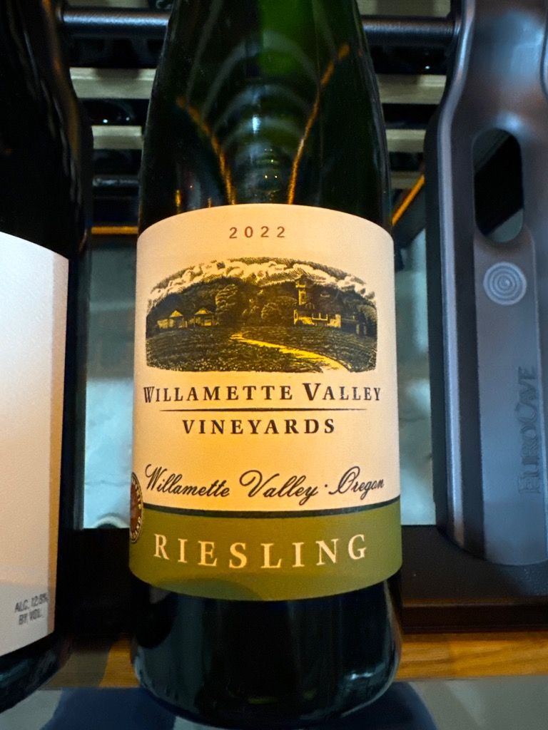 2022 Willamette Valley Vineyards Dry Riesling, USA, Oregon, Willamette ...