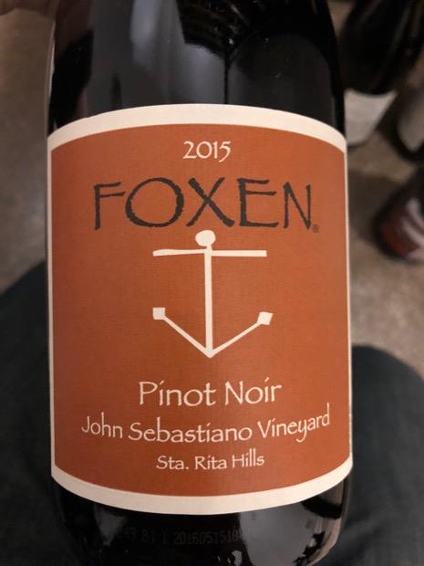 2015 Foxen Pinot Noir John Sebastiano Vineyard, USA, California ...